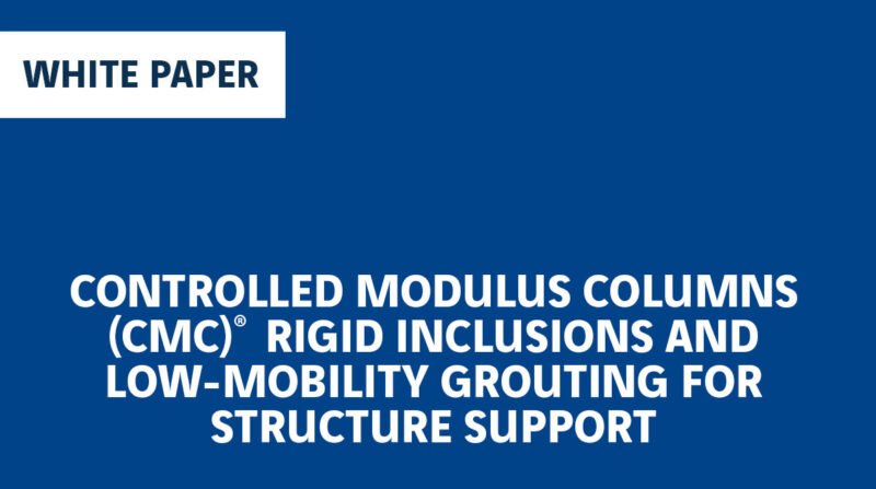 Controlled Modulus Columns (CMC)® Rigid Inclusions and Low-Mobility ...